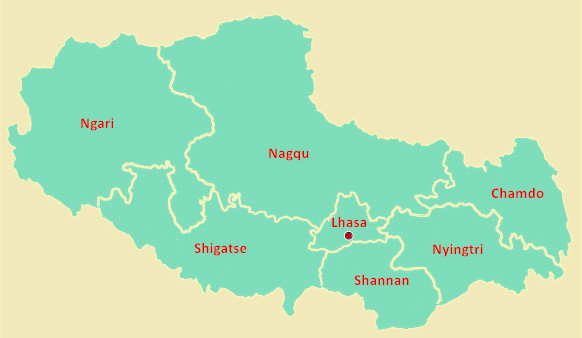 Tibet Altitude of Major Cities & Attractions, Elevation of Tibet